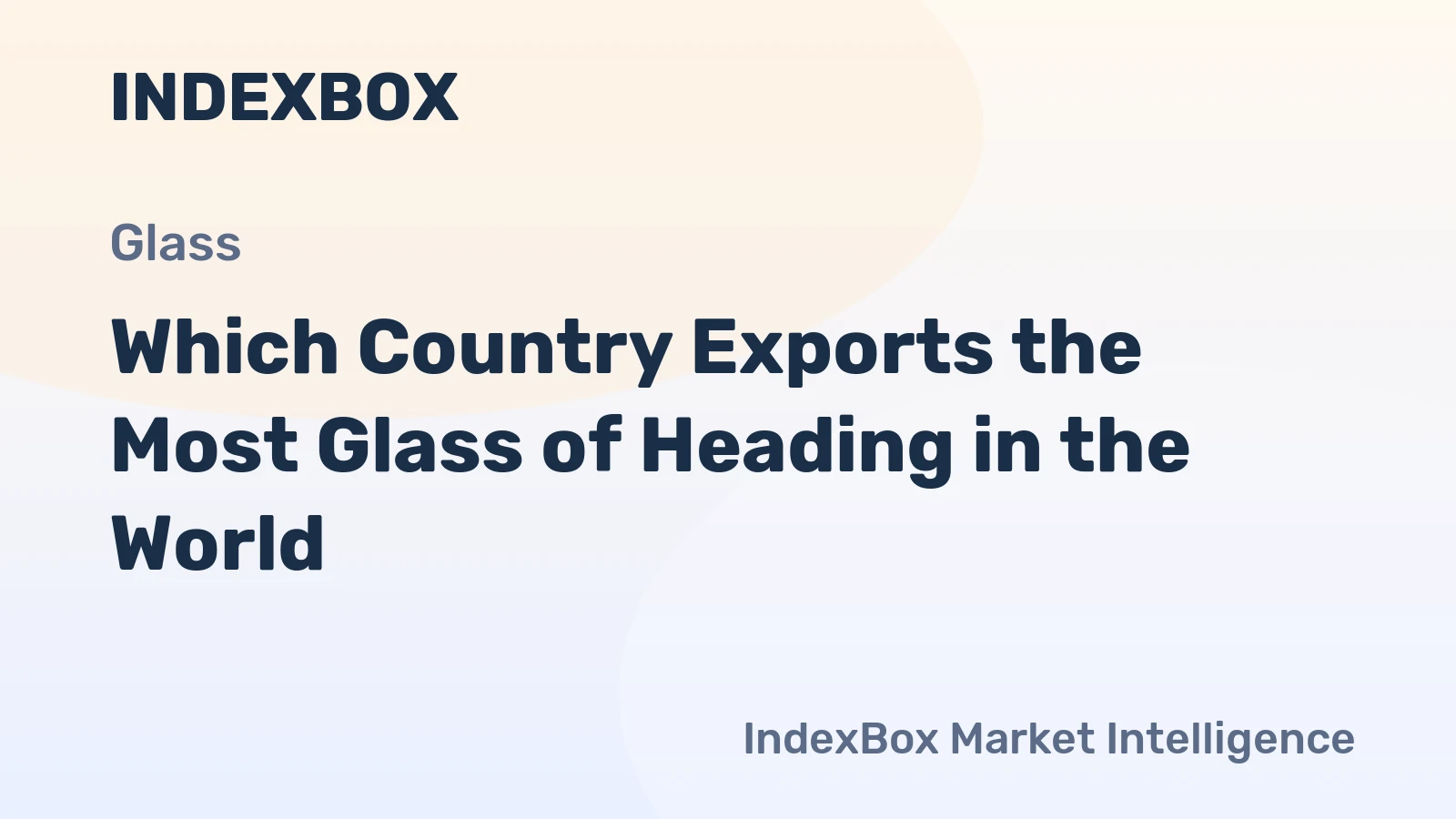 Which Country Exports the Most Glass of Heading in the World?