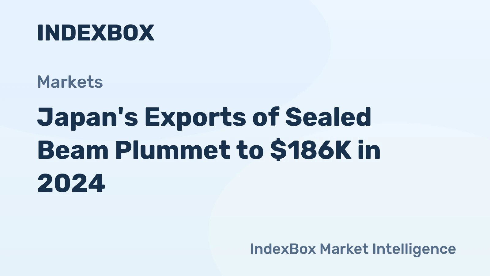 Japan's Exports of Sealed Beam Plummet to $186K in 2024