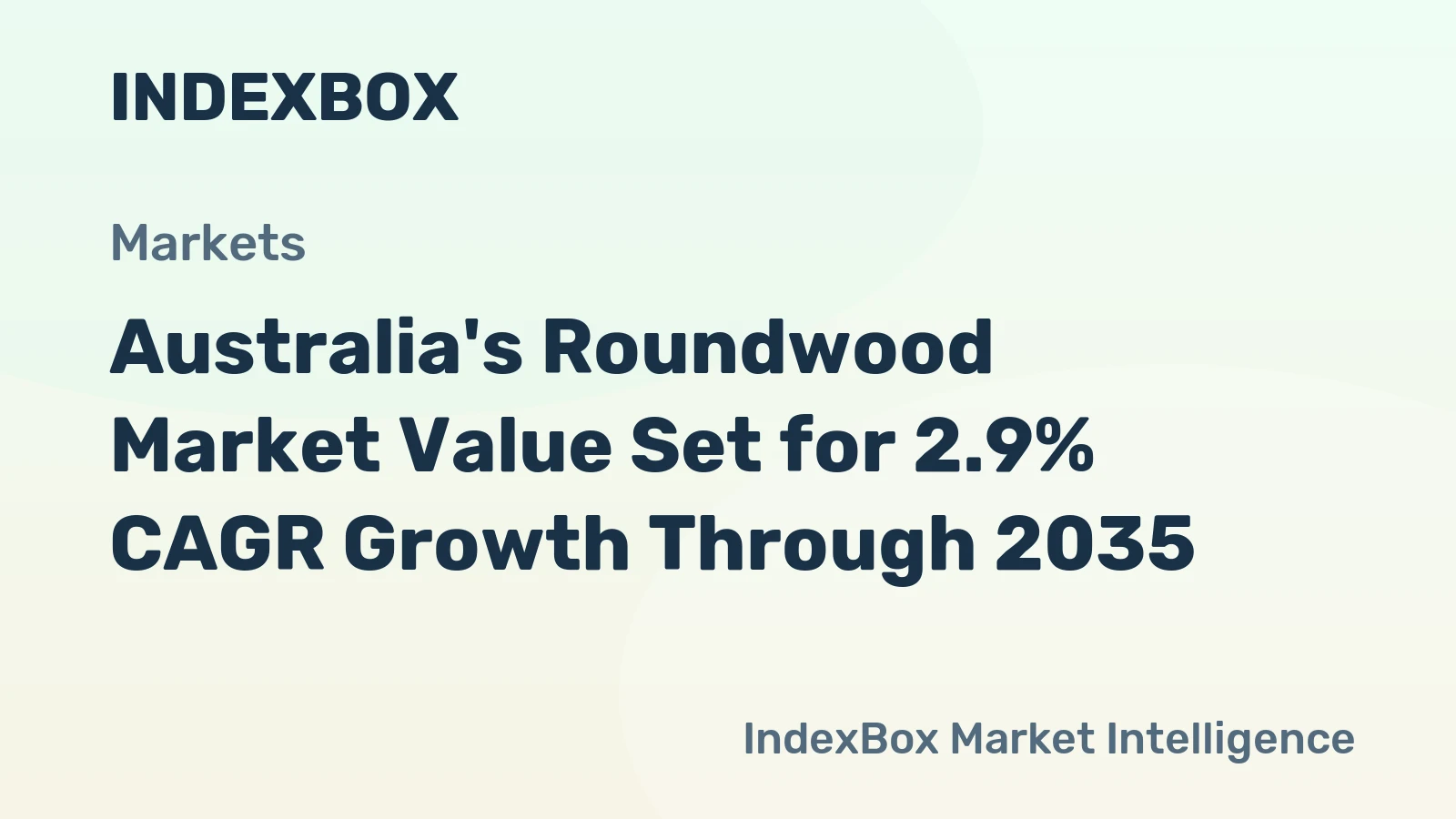 Australia's Roundwood Market Value Set for 2.9% CAGR Growth Through 2035