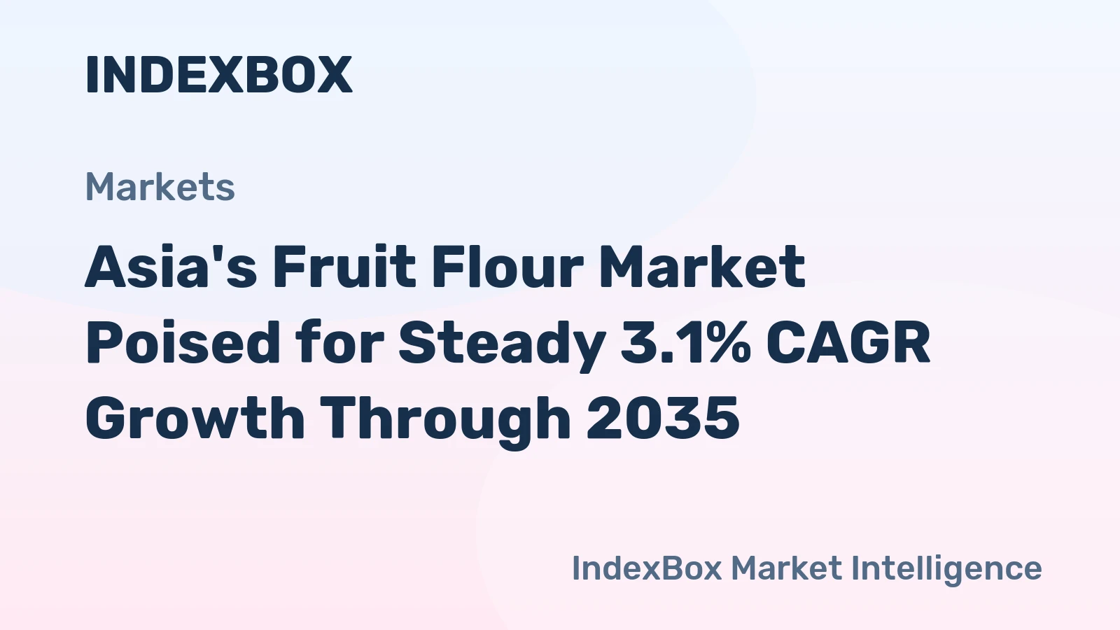 Asia's Fruit Flour Market Poised for Steady 3.1% CAGR Growth Through 2035