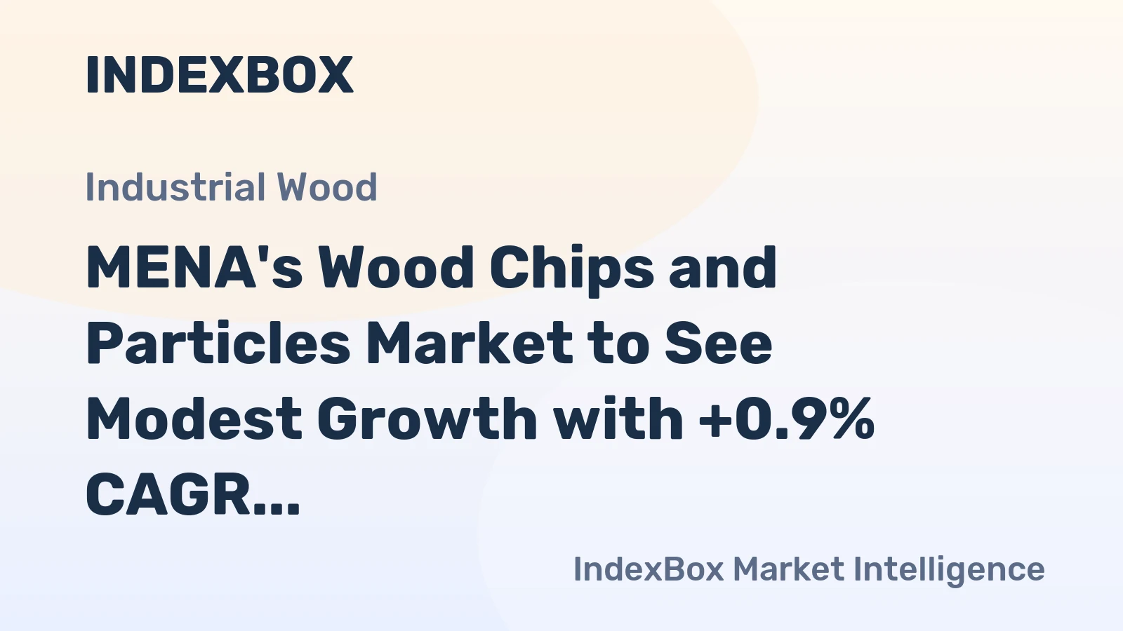 MENA's Wood Chips and Particles Market to See Modest Growth with +0.9% CAGR by 2035