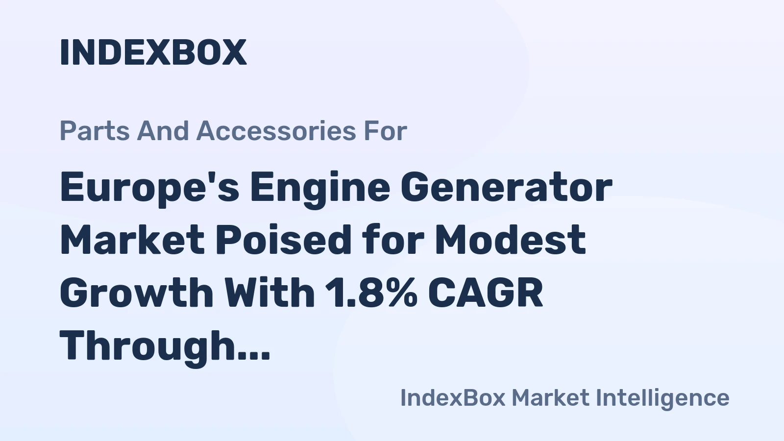 Europe's Engine Generator Market Poised for Modest Growth With 1.8% CAGR Through 2035