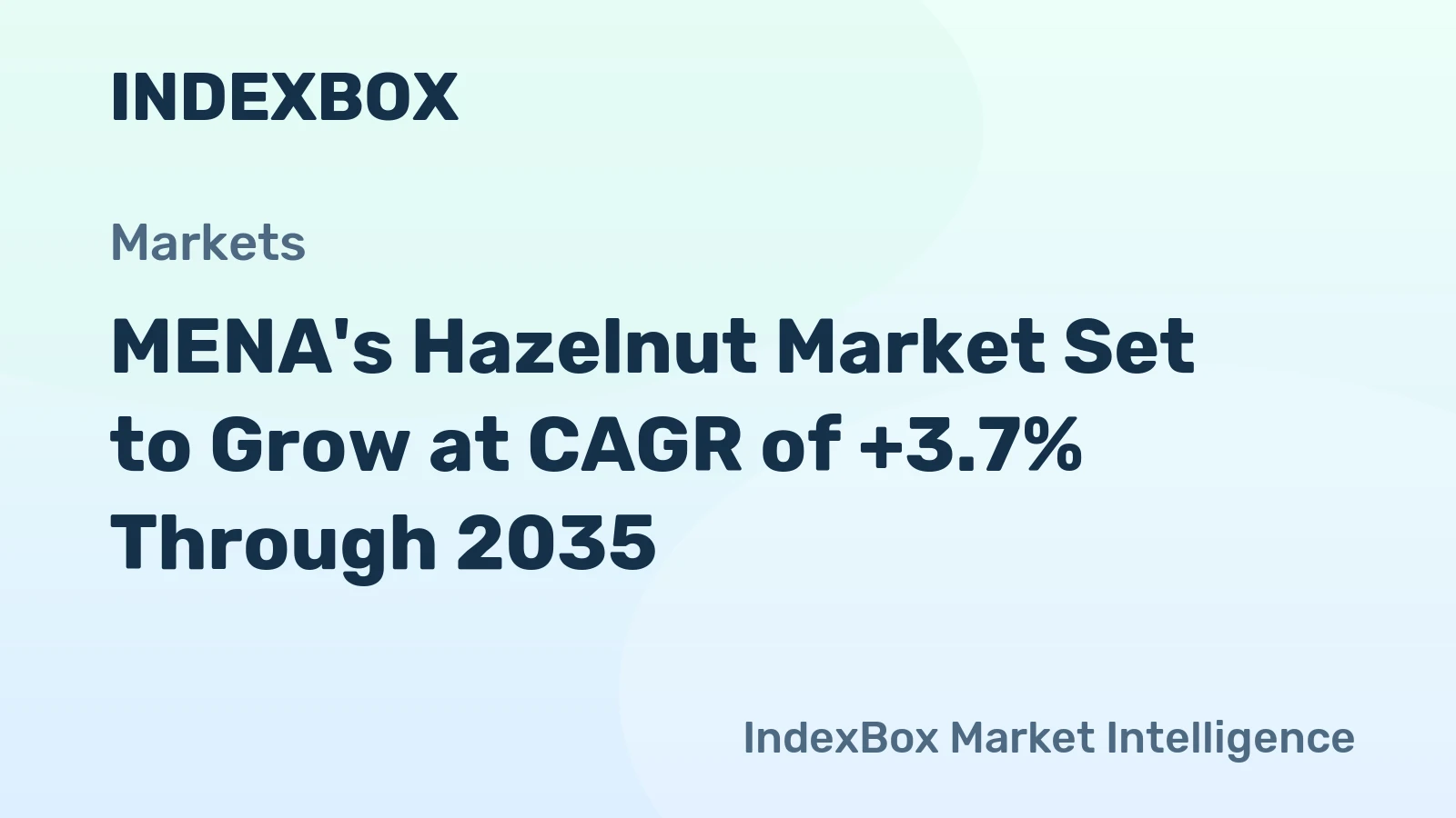 MENA's Hazelnut Market Set to Grow at CAGR of +3.7% Through 2035