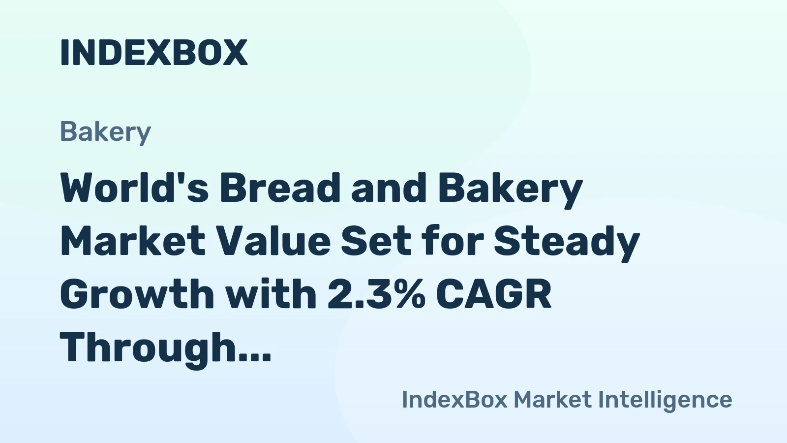 World's Bread and Bakery Market Value Set for Steady Growth with 2.3% CAGR Through 2035