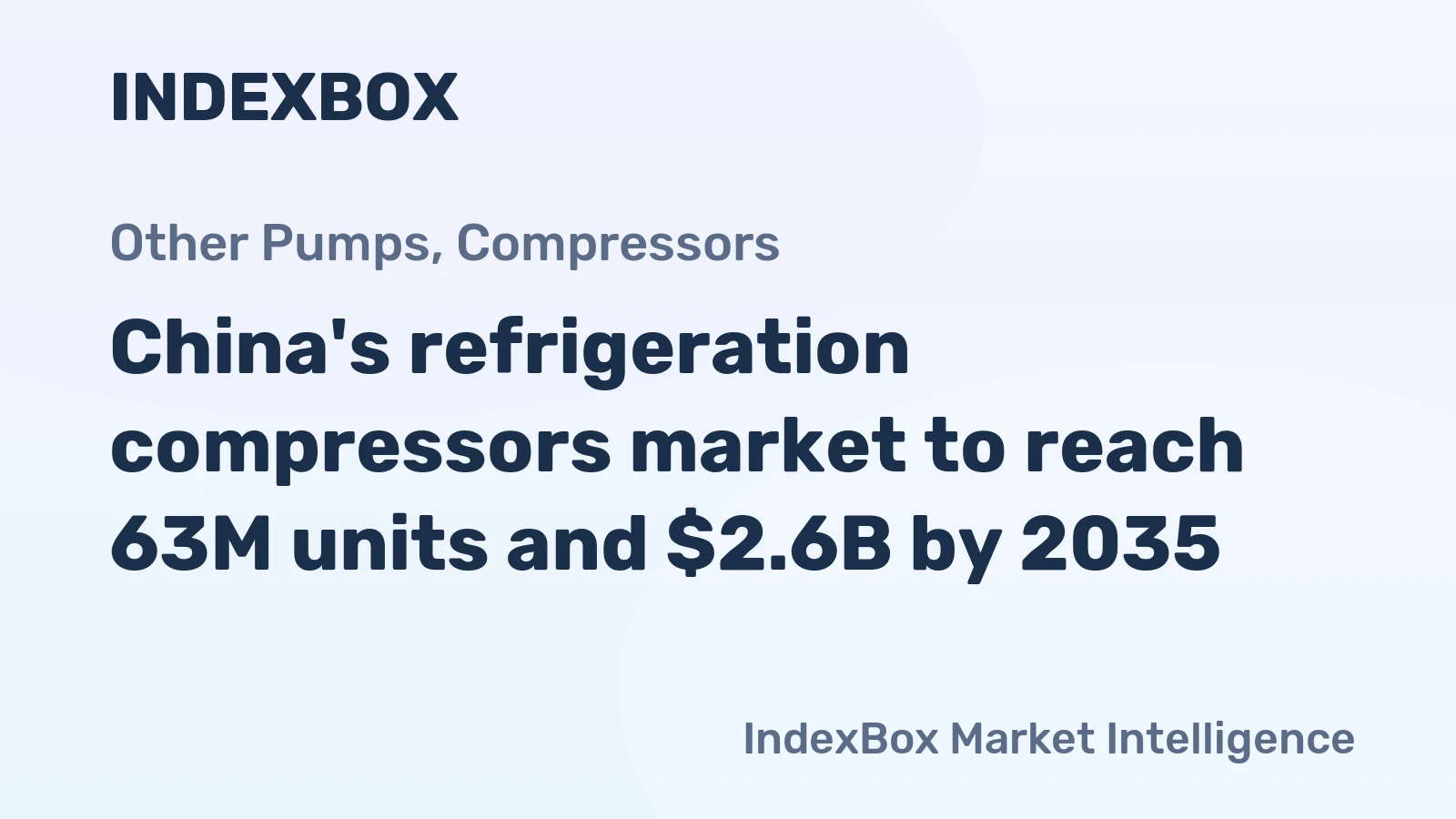 China's refrigeration compressors market to reach 63M units and $2.6B by 2035