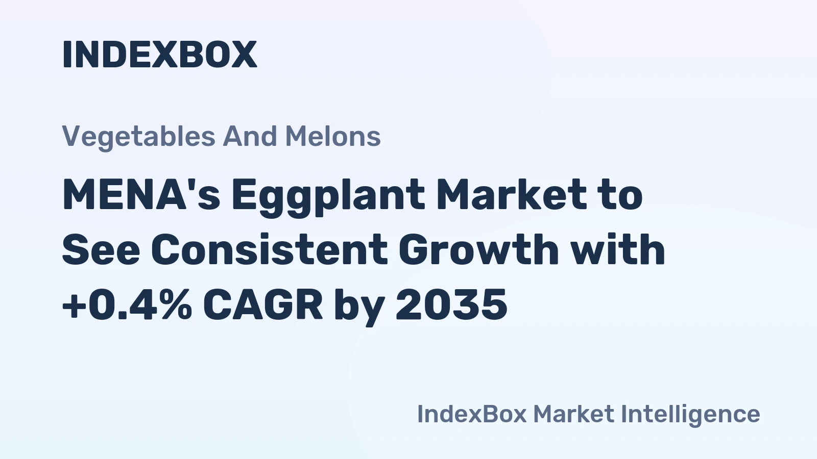 MENA's Eggplant Market to See Consistent Growth with +0.4% CAGR by 2035