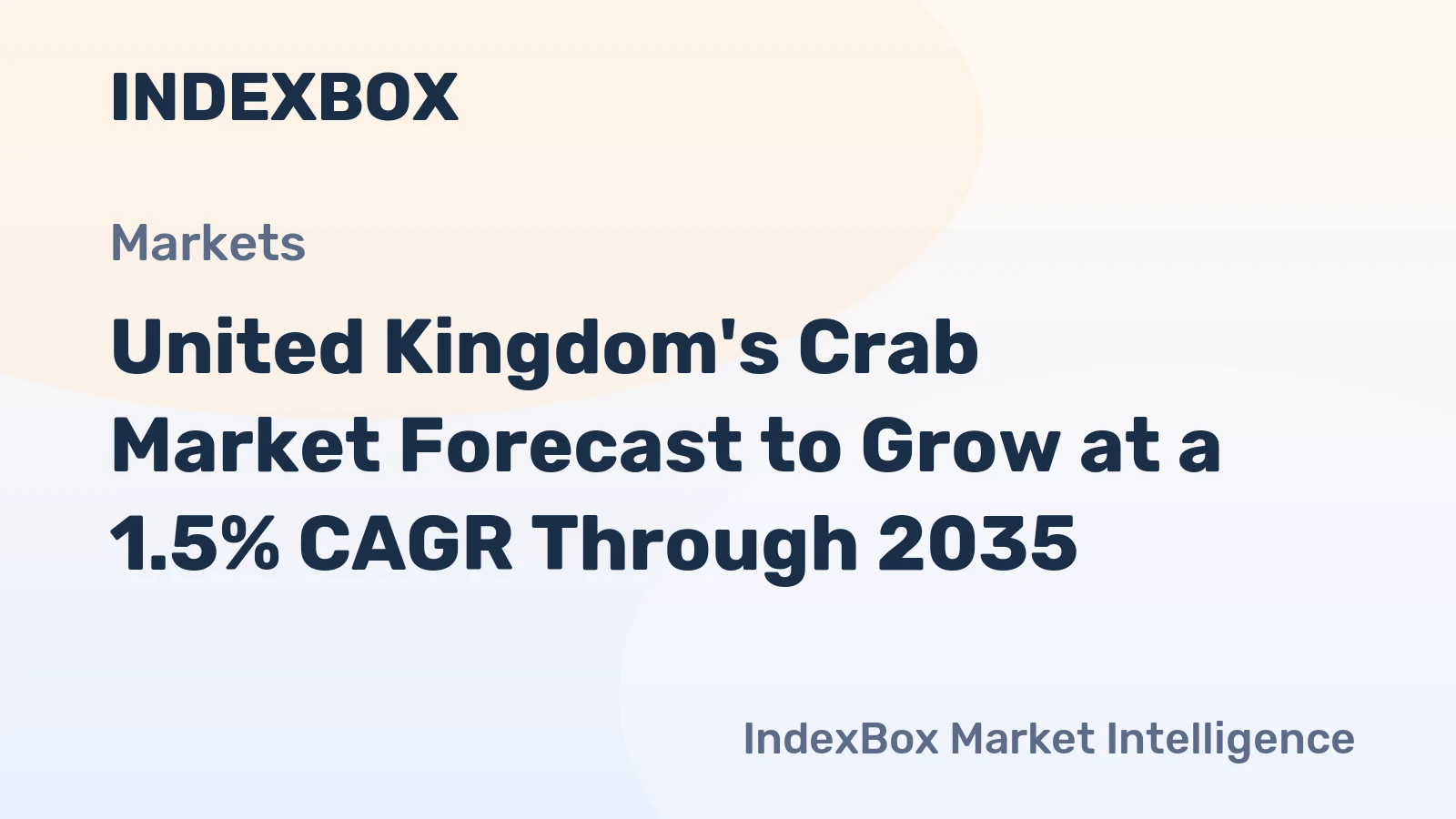 United Kingdom's Crab Market Forecast to Grow at a 1.5% CAGR Through 2035
