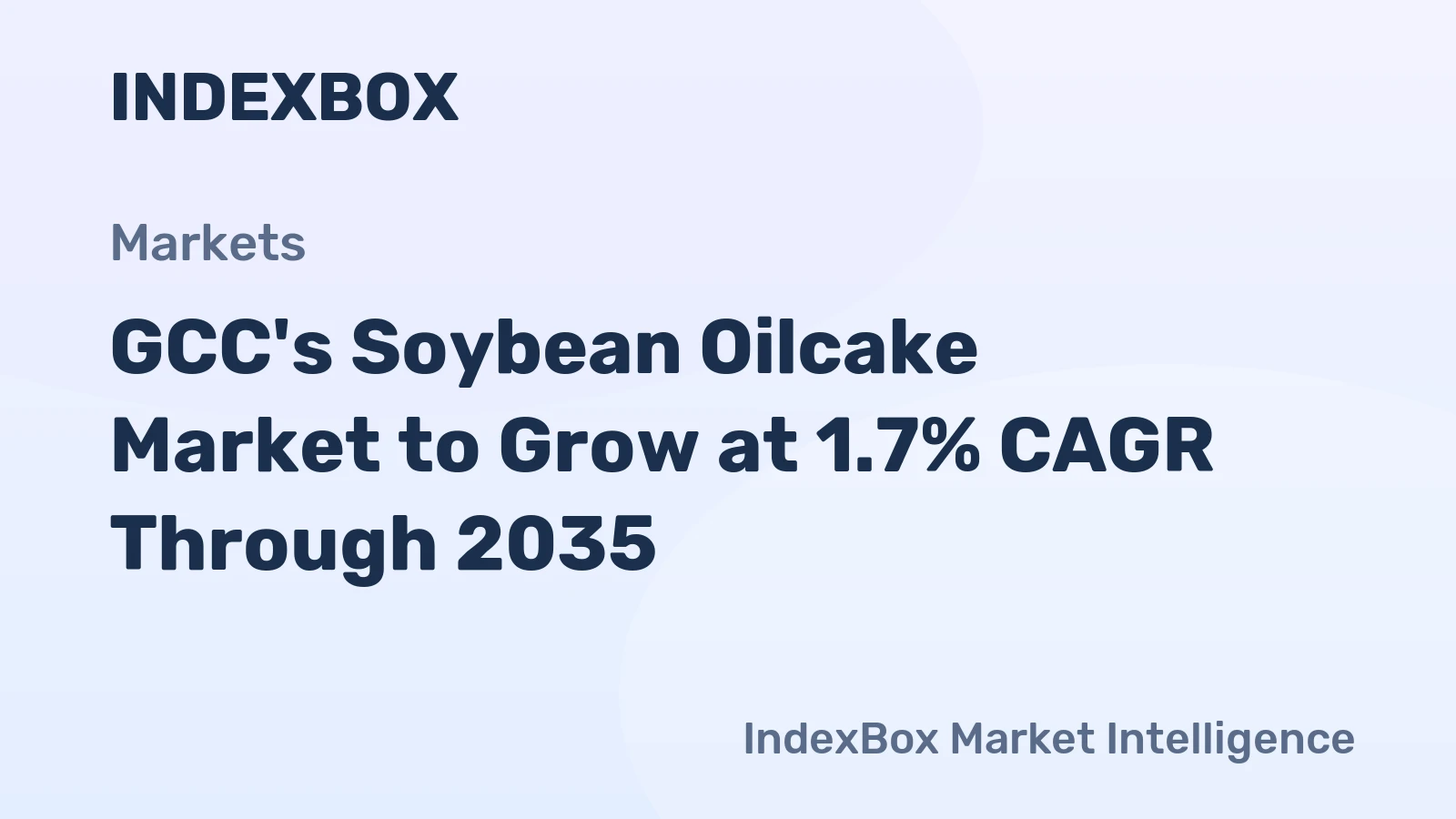 GCC's Soybean Oilcake Market to Grow at 1.7% CAGR Through 2035