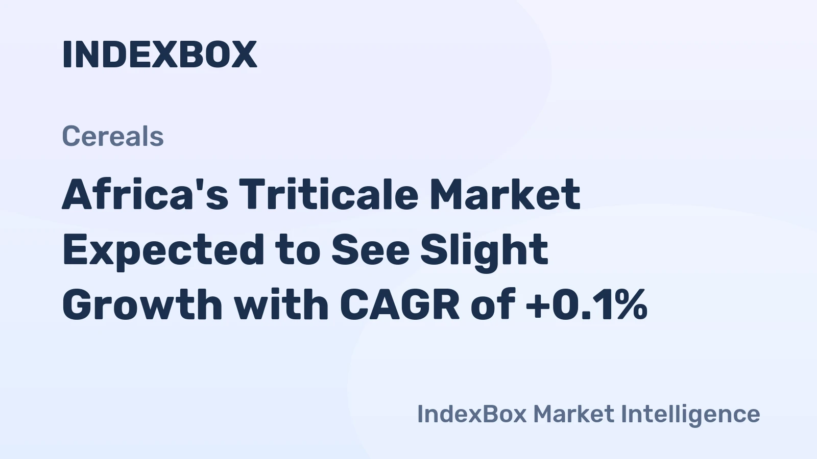 Africa's Triticale Market Expected to See Slight Growth with CAGR of +0.1%
