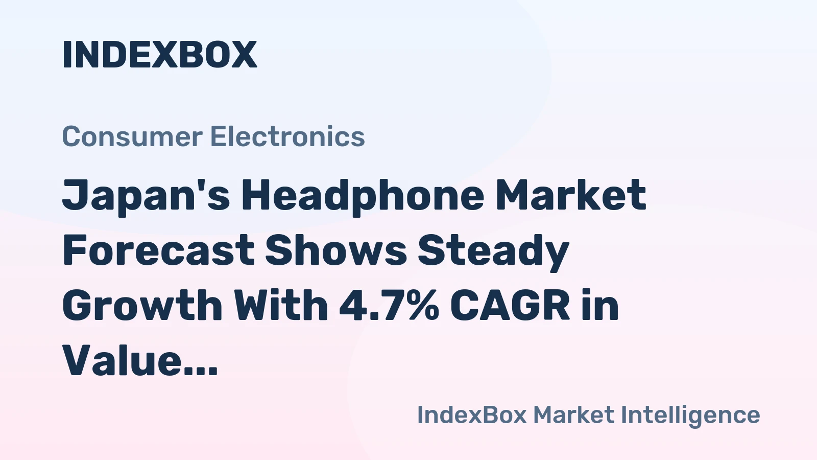 Japan's Headphone Market Forecast Shows Steady Growth With 4.7% CAGR in Value Through 2035