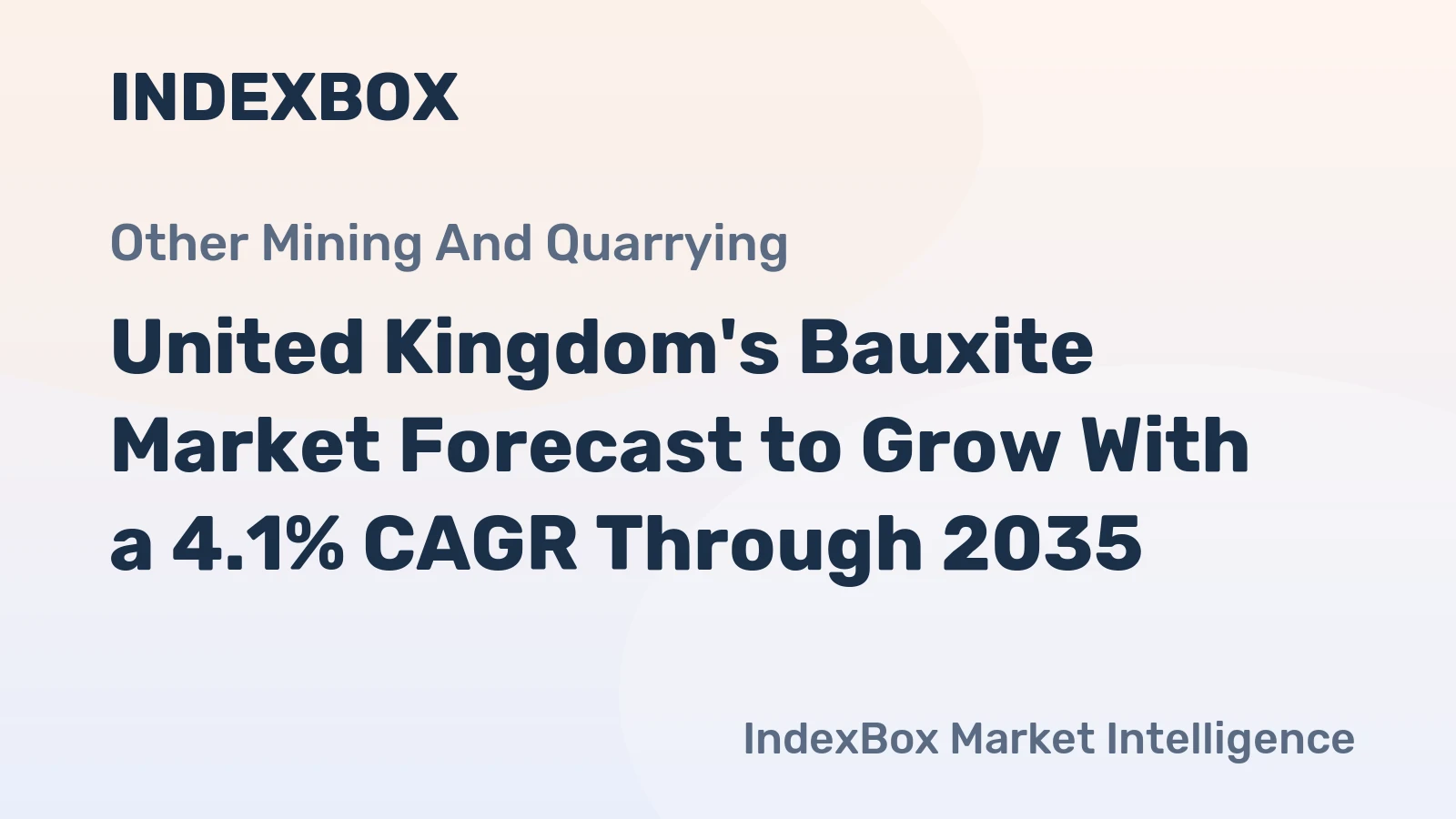 United Kingdom's Bauxite Market Forecast to Grow With a 4.1% CAGR Through 2035
