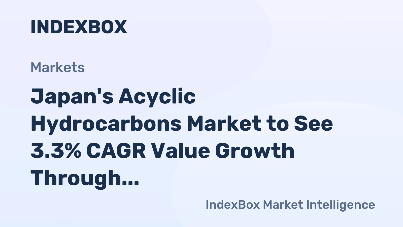 Japan's Acyclic Hydrocarbons Market to See 3.3% CAGR Value Growth Through 2035