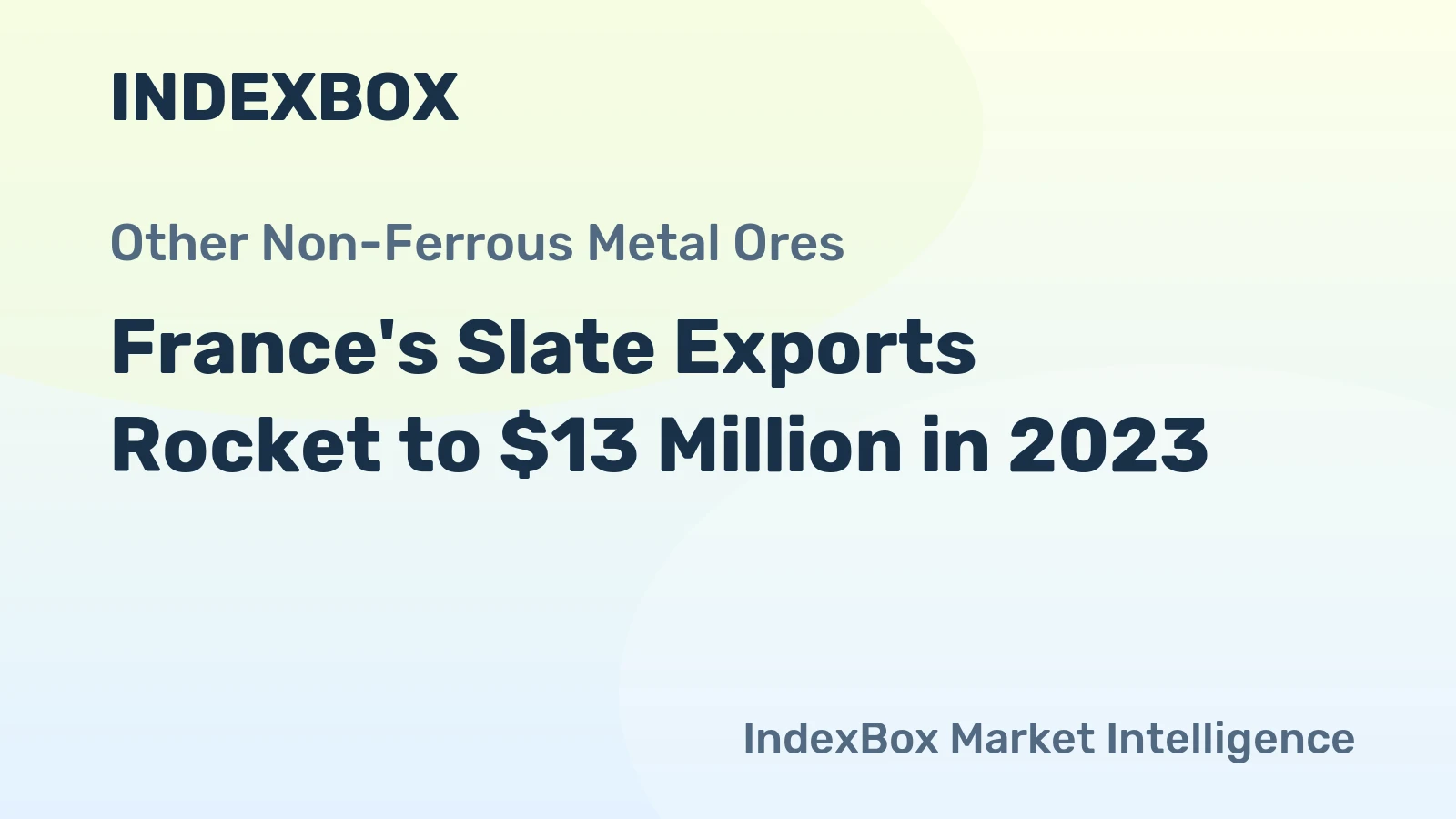 France's Slate Exports Rocket to $13 Million in 2023