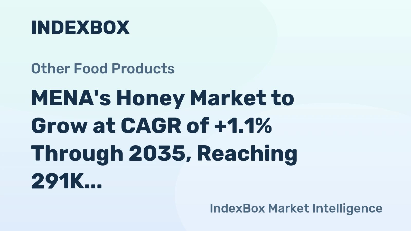 MENA's Honey Market to Grow at CAGR of +1.1% Through 2035, Reaching 291K Tons