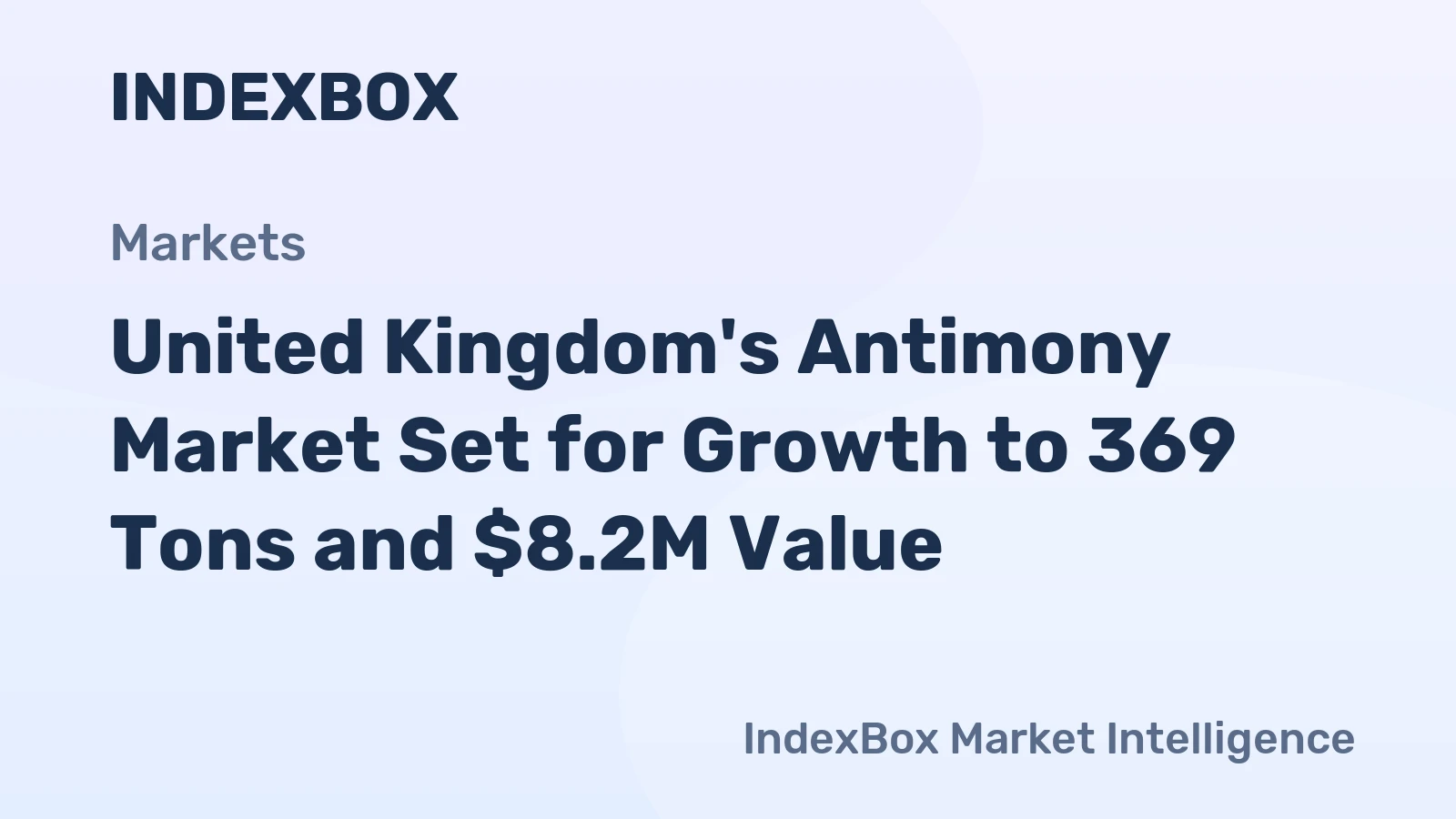 United Kingdom's Antimony Market Set for Growth to 369 Tons and $8.2M Value