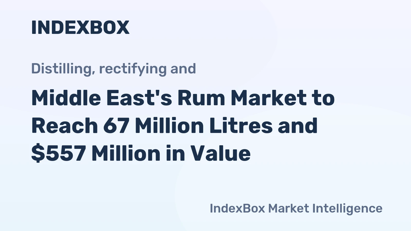 Middle East's Rum Market to Reach 67 Million Litres and $557 Million in Value