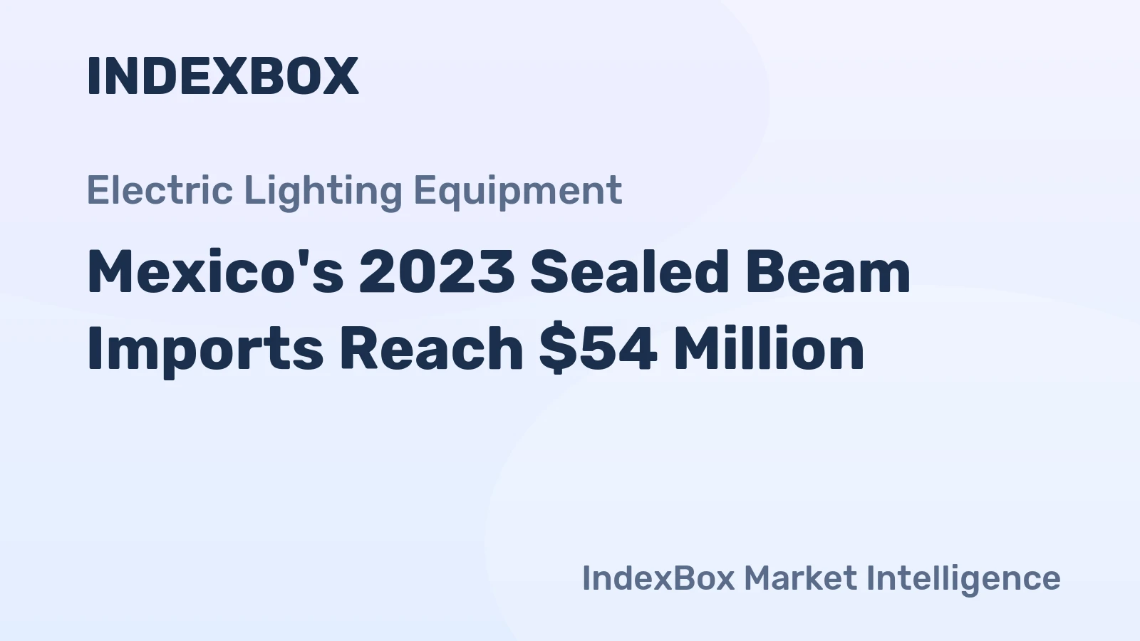 Mexico's 2023 Sealed Beam Imports Reach $54 Million