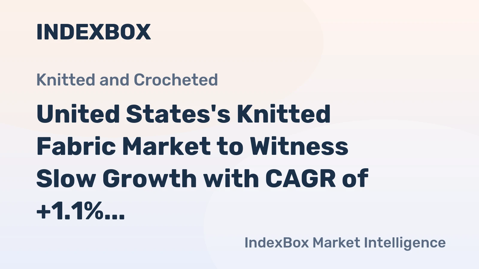United States's Knitted Fabric Market to Witness Slow Growth with CAGR of +1.1% from 2024 to 2035
