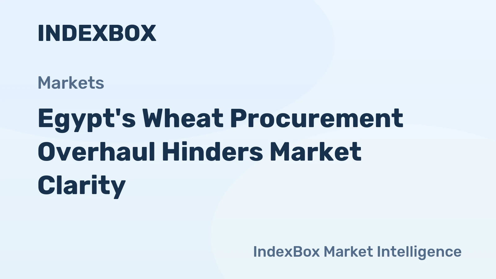 Egypt's Wheat Procurement Overhaul Hinders Market Clarity