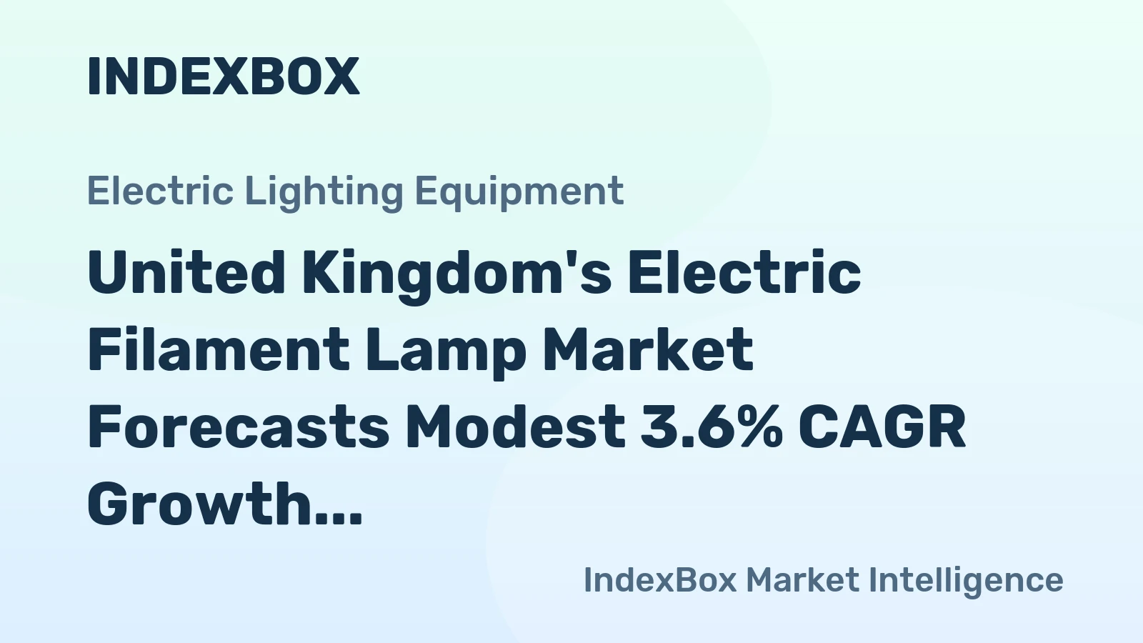 United Kingdom's Electric Filament Lamp Market Forecasts Modest 3.6% CAGR Growth Through 2035