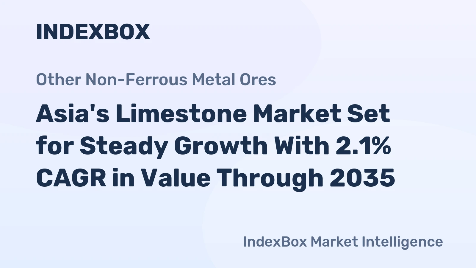 Asia's Limestone Market Set for Steady Growth With 2.1% CAGR in Value Through 2035