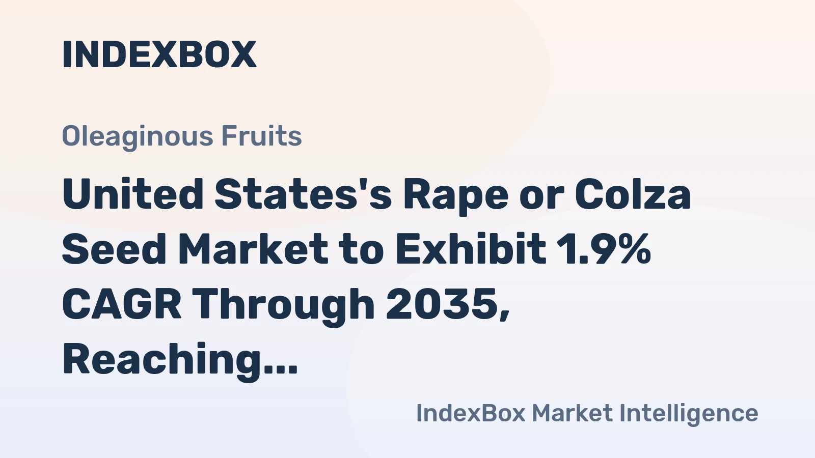 United States's Rape or Colza Seed Market to Exhibit 1.9% CAGR Through 2035, Reaching $2B in Value