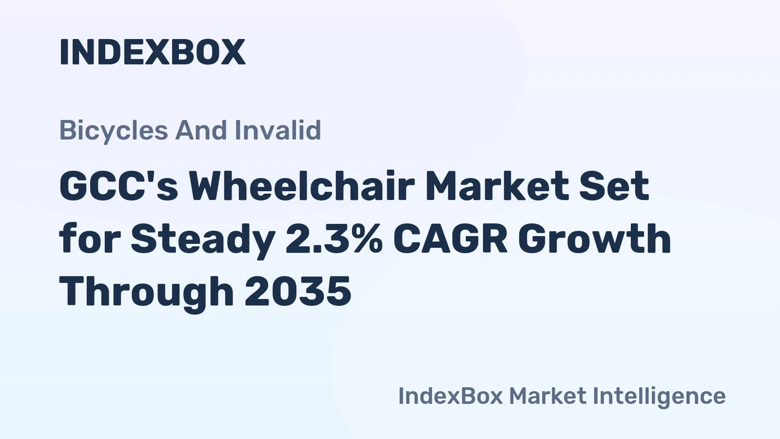 GCC's Wheelchair Market Set for Steady 2.3% CAGR Growth Through 2035