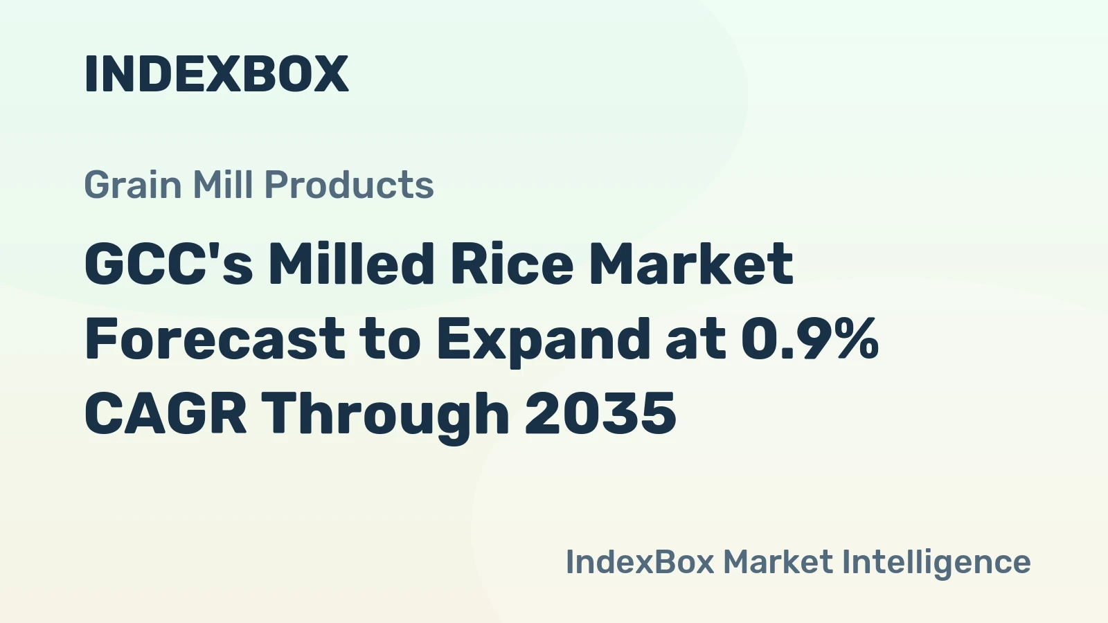 GCC's Milled Rice Market Forecast to Expand at 0.9% CAGR Through 2035