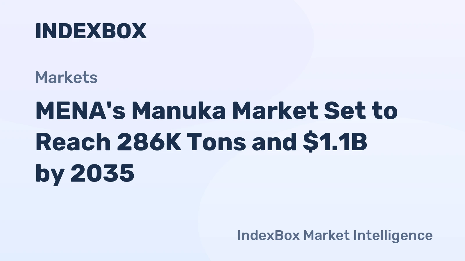 MENA's Manuka Market Set to Reach 286K Tons and $1.1B by 2035
