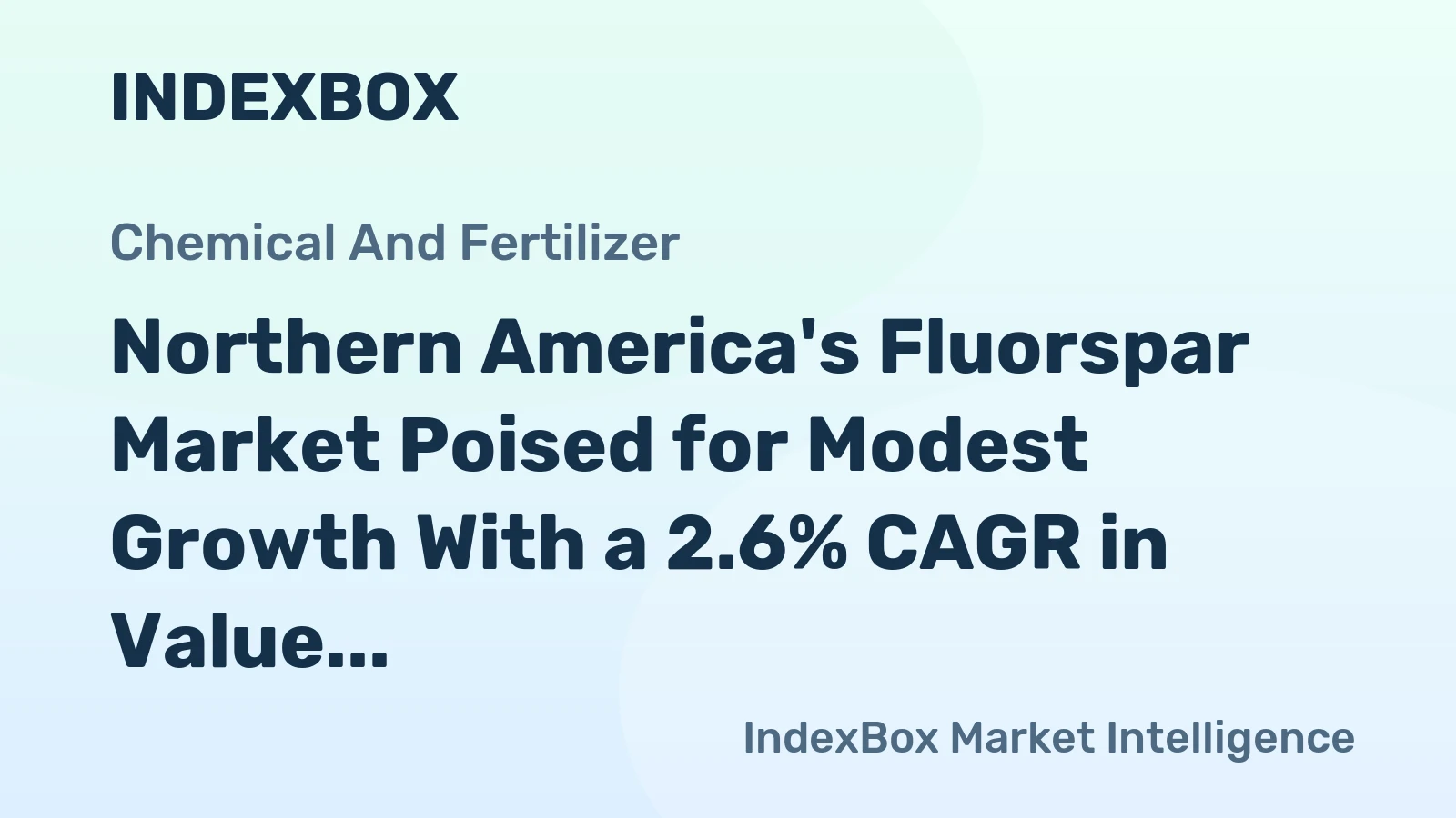 Northern America's Fluorspar Market Poised for Modest Growth With a 2.6% CAGR in Value Through 2035