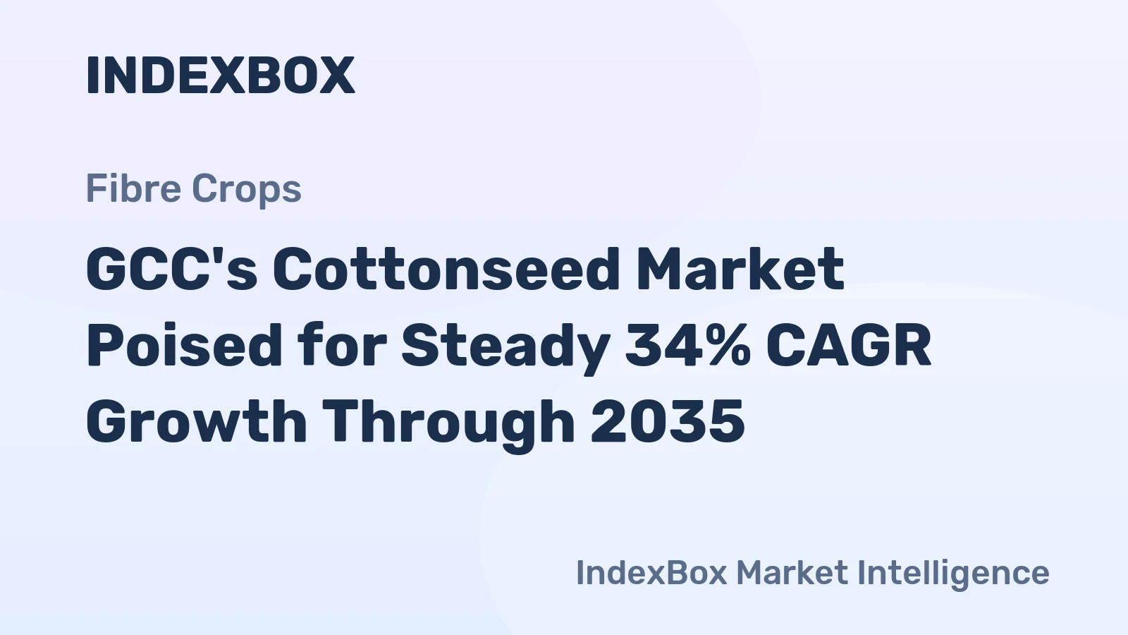 GCC's Cottonseed Market Poised for Steady 34% CAGR Growth Through 2035