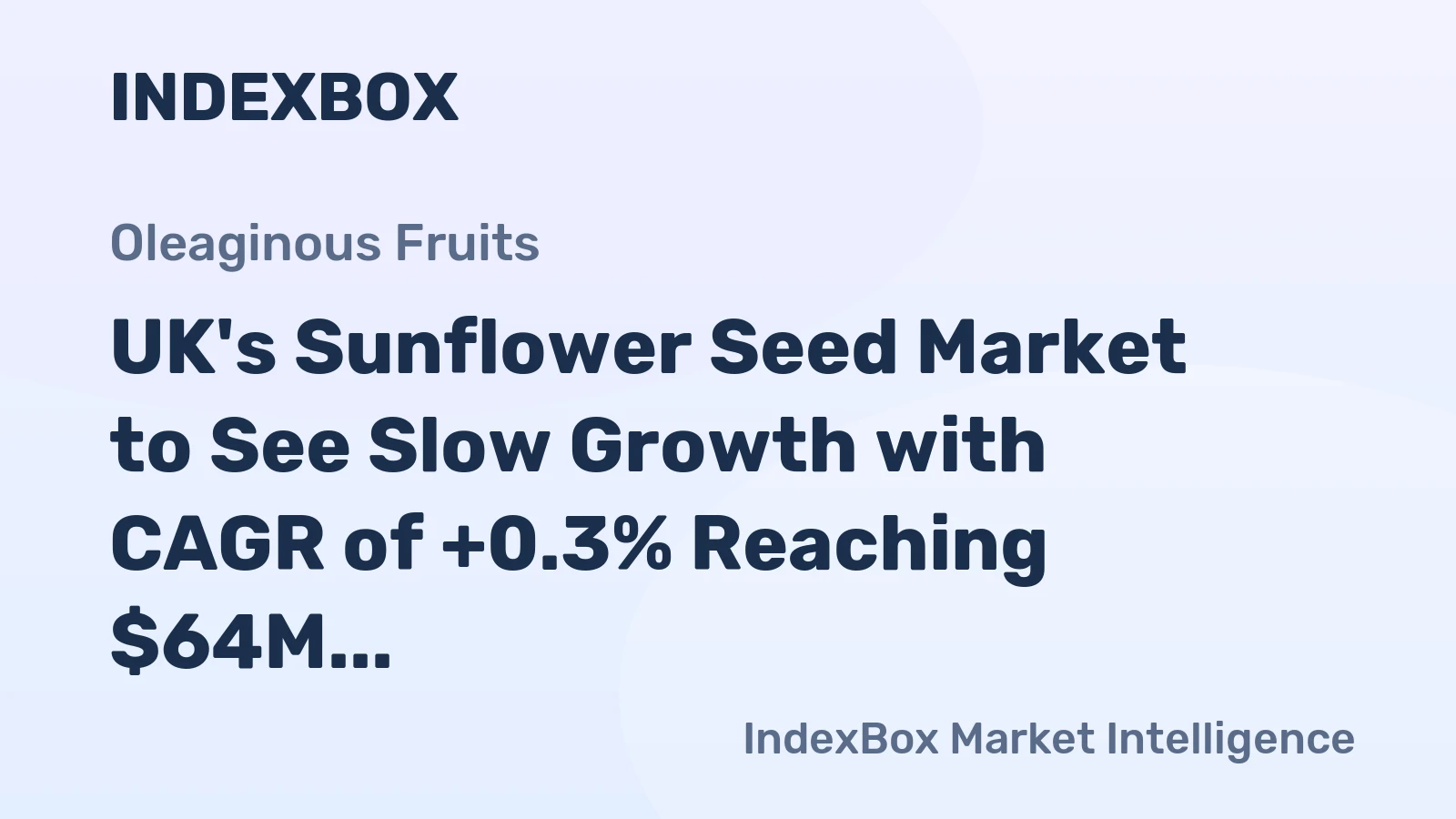 UK's Sunflower Seed Market to See Slow Growth with CAGR of +0.3% Reaching $64M by 2035