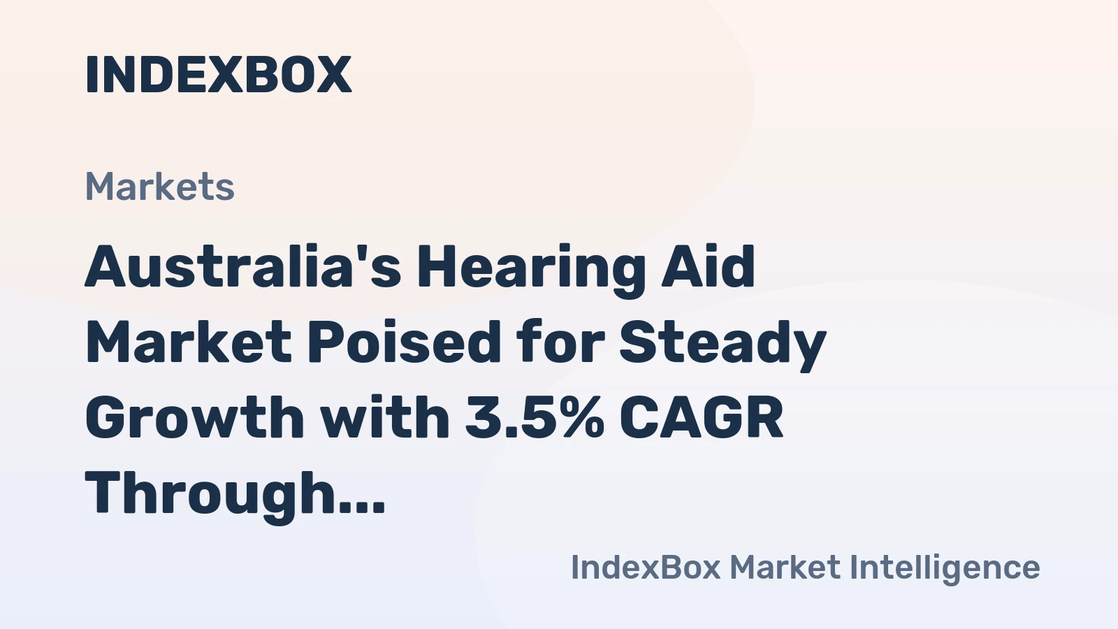 Australia's Hearing Aid Market Poised for Steady Growth with 3.5% CAGR Through 2035