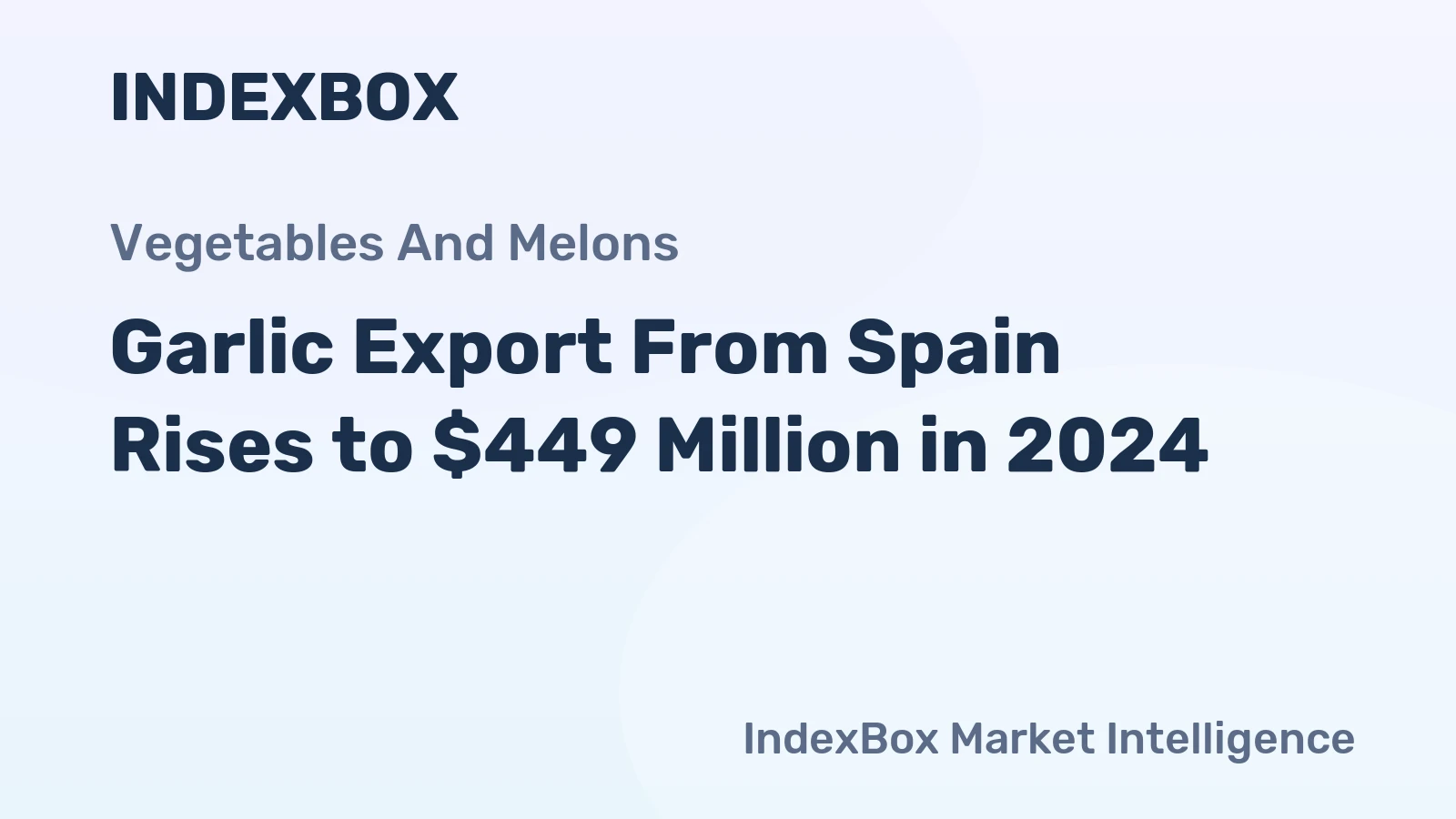Garlic Export From Spain Rises to $449 Million in 2024