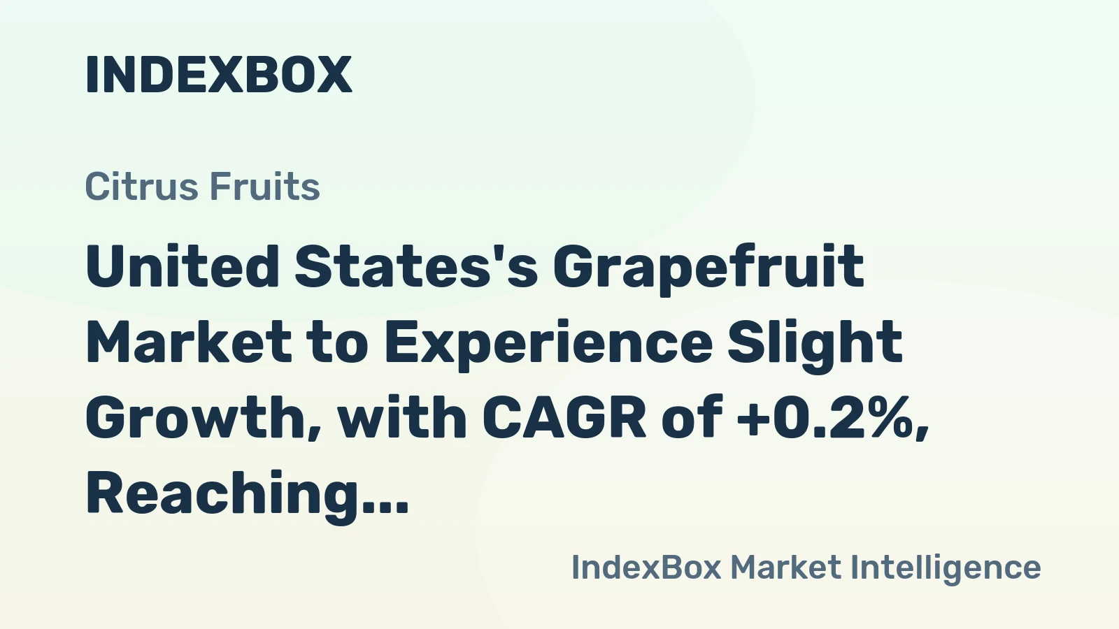 United States's Grapefruit Market to Experience Slight Growth, with CAGR of +0.2%, Reaching $503M by 2035