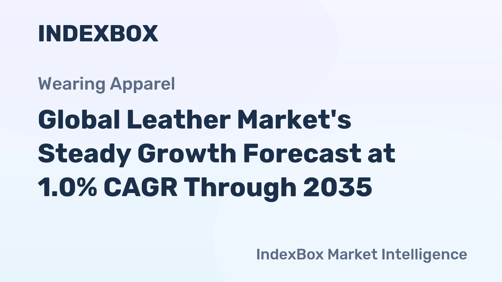 Global Leather Market's Steady Growth Forecast at 1.0% CAGR Through 2035