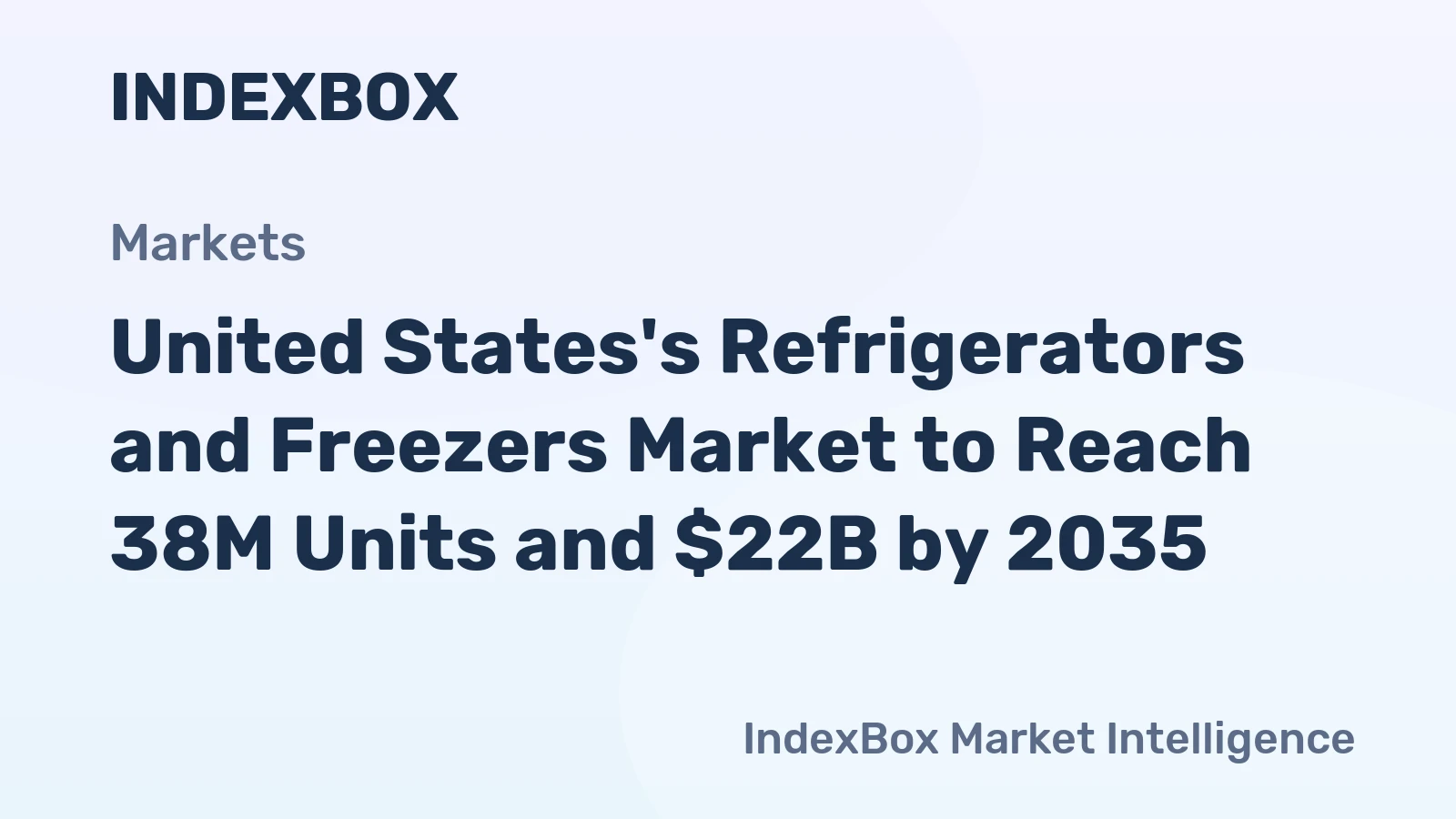 United States's Refrigerators and Freezers Market to Reach 38M Units and $22B by 2035