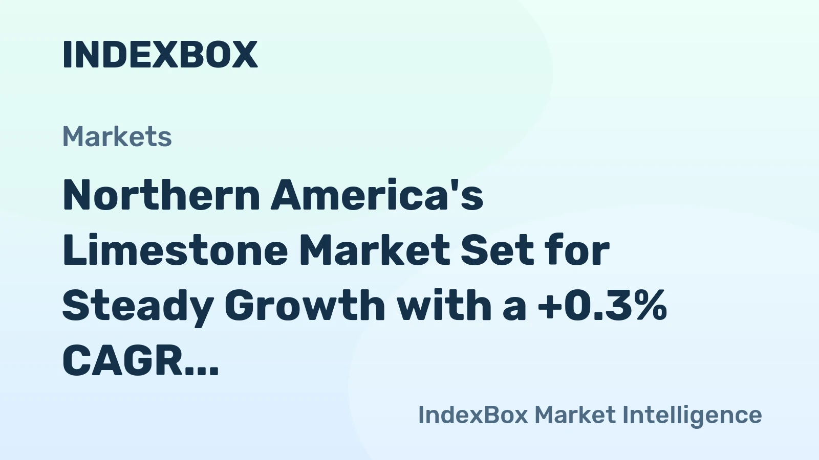 Northern America's Limestone Market Set for Steady Growth with a +0.3% CAGR Through 2035