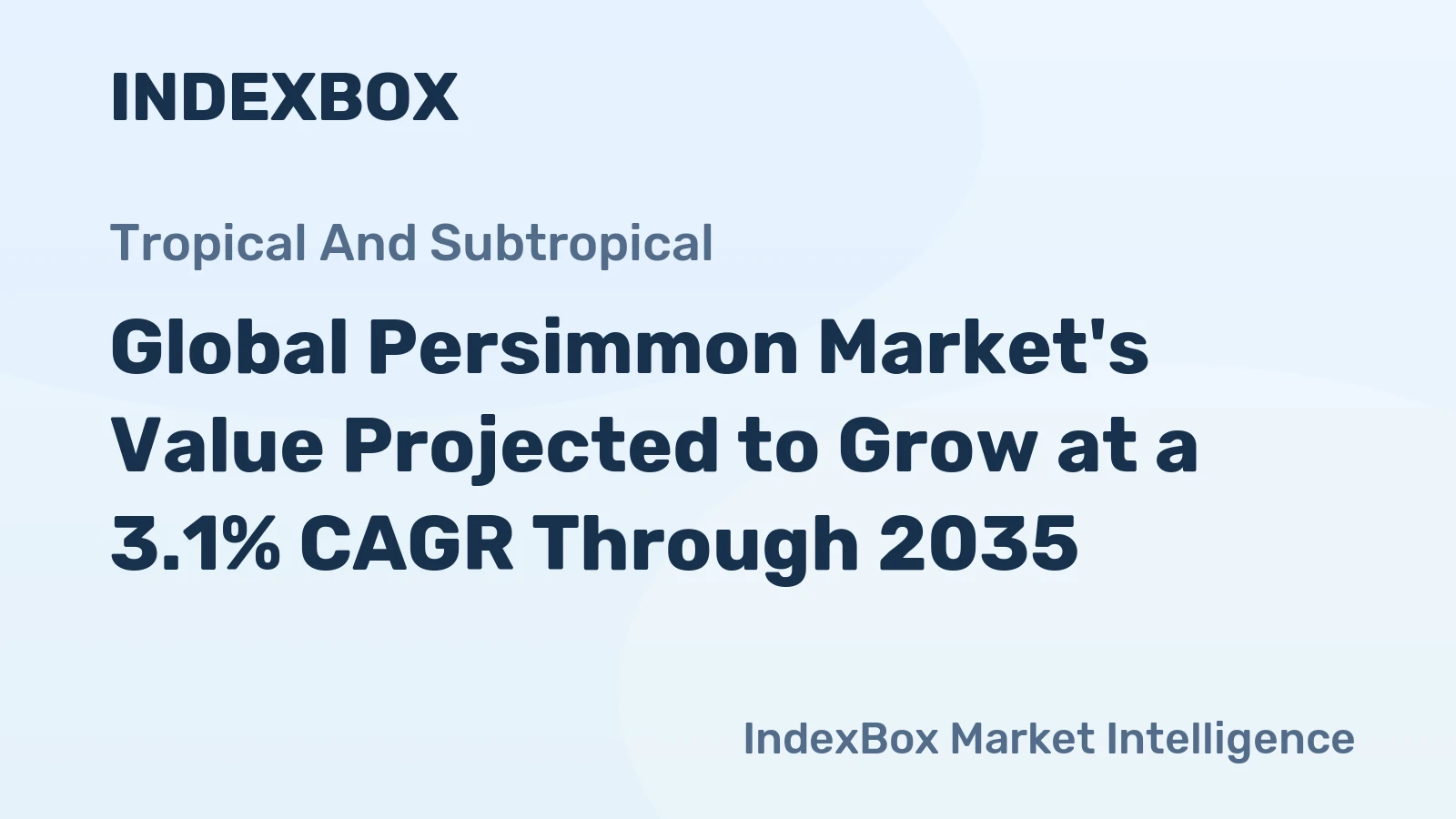 Global Persimmon Market's Value Projected to Grow at a 3.1% CAGR Through 2035