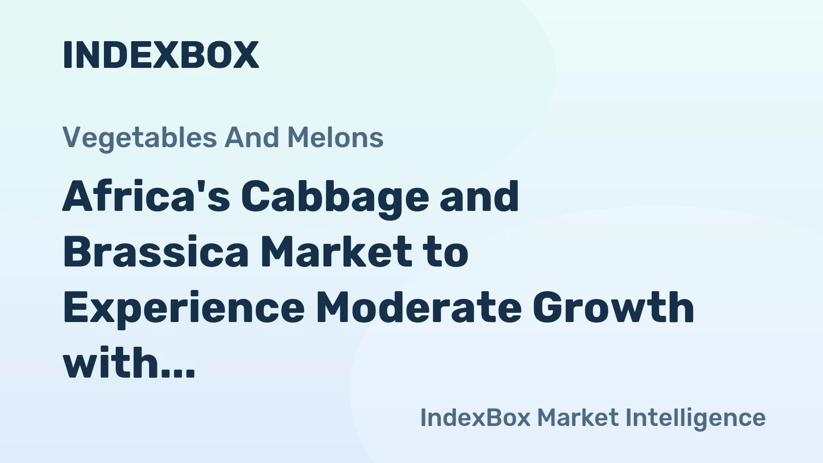 Africa's Cabbage and Brassica Market to Experience Moderate Growth with CAGR of +2.0% from 2024 to 2035