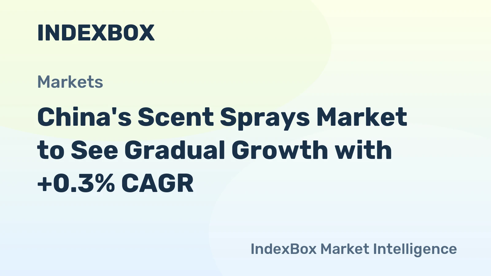 China's Scent Sprays Market to See Gradual Growth with +0.3% CAGR
