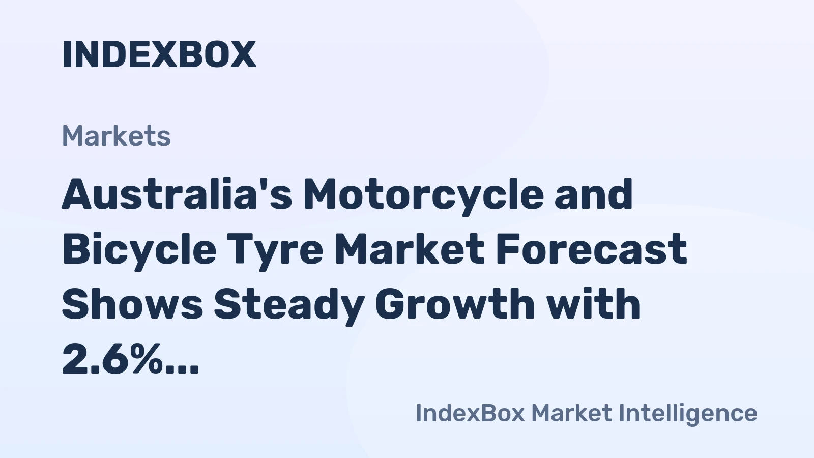 Australia's Motorcycle and Bicycle Tyre Market Forecast Shows Steady Growth with 2.6% CAGR Through 2035