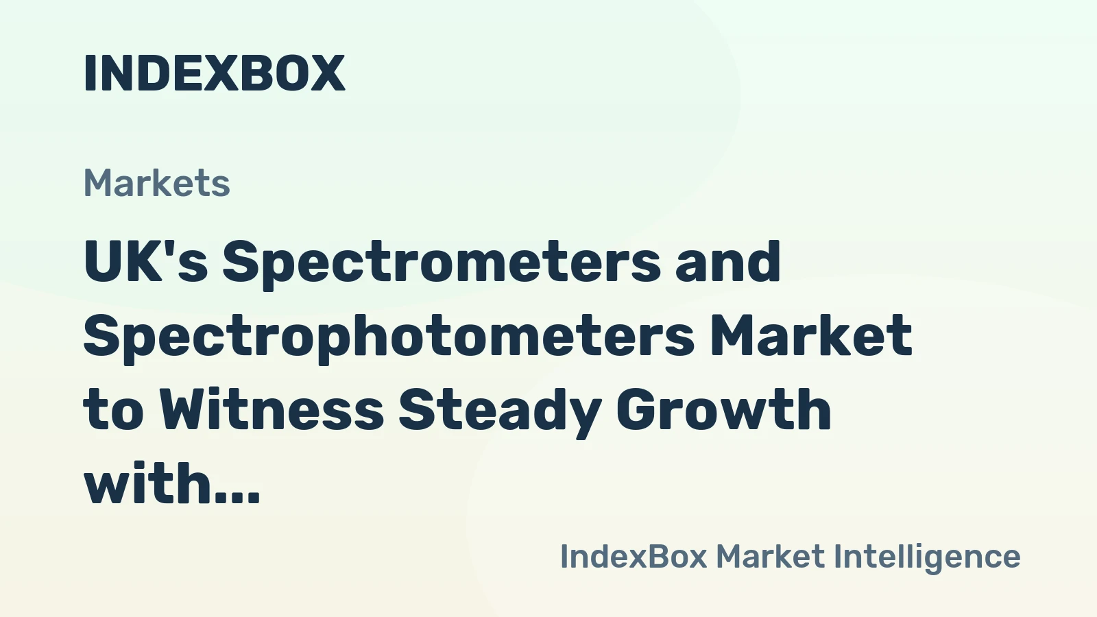 UK's Spectrometers and Spectrophotometers Market to Witness Steady Growth with 3.2% CAGR
