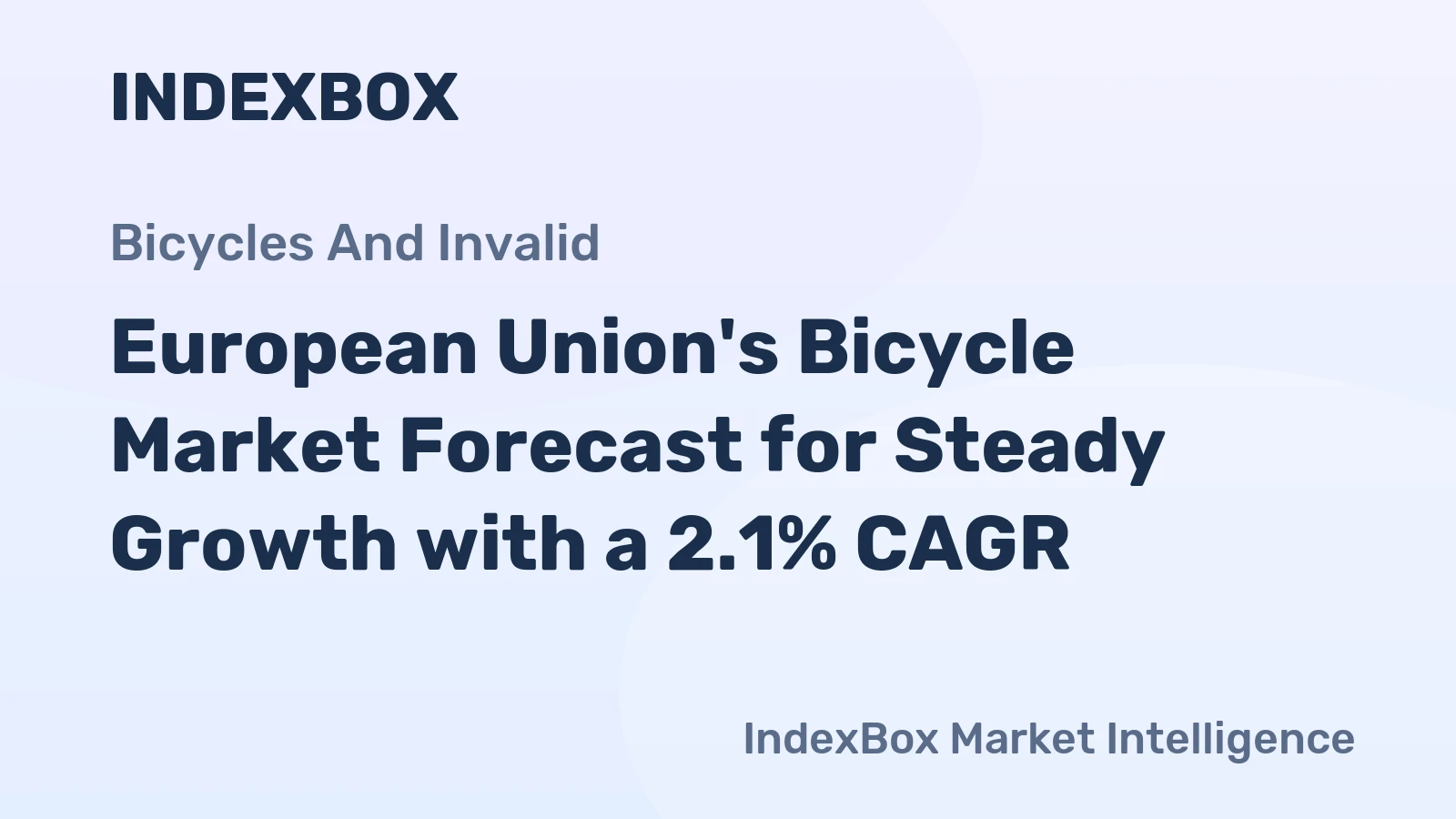European Union's Bicycle Market Forecast for Steady Growth with a 2.1% CAGR
