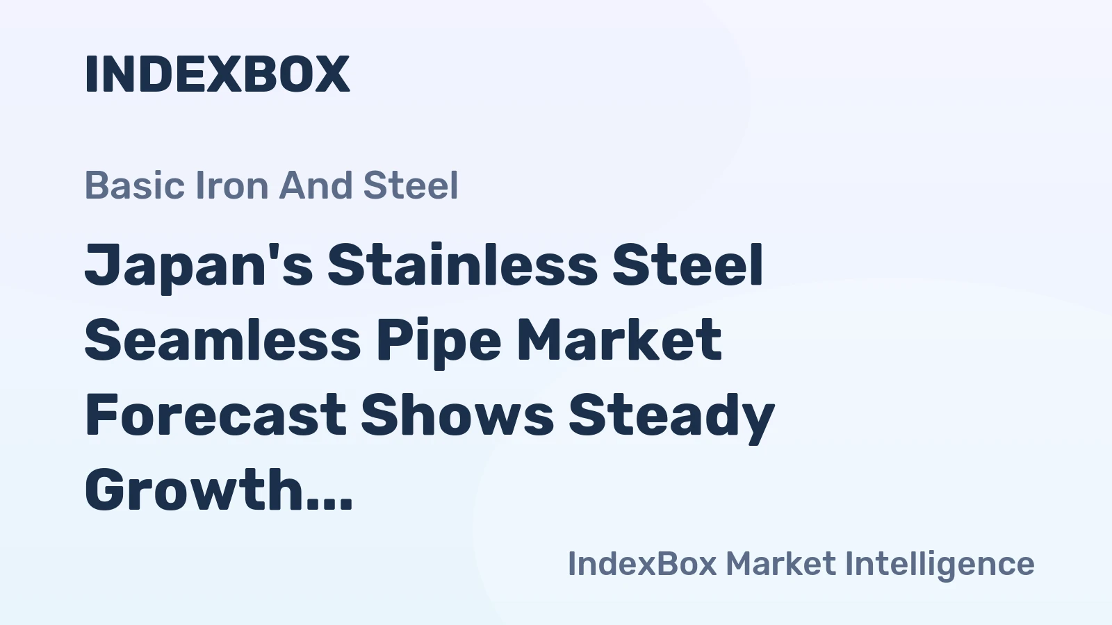 Japan's Stainless Steel Seamless Pipe Market Forecast Shows Steady Growth With a 0.9% Volume CAGR Through 2035