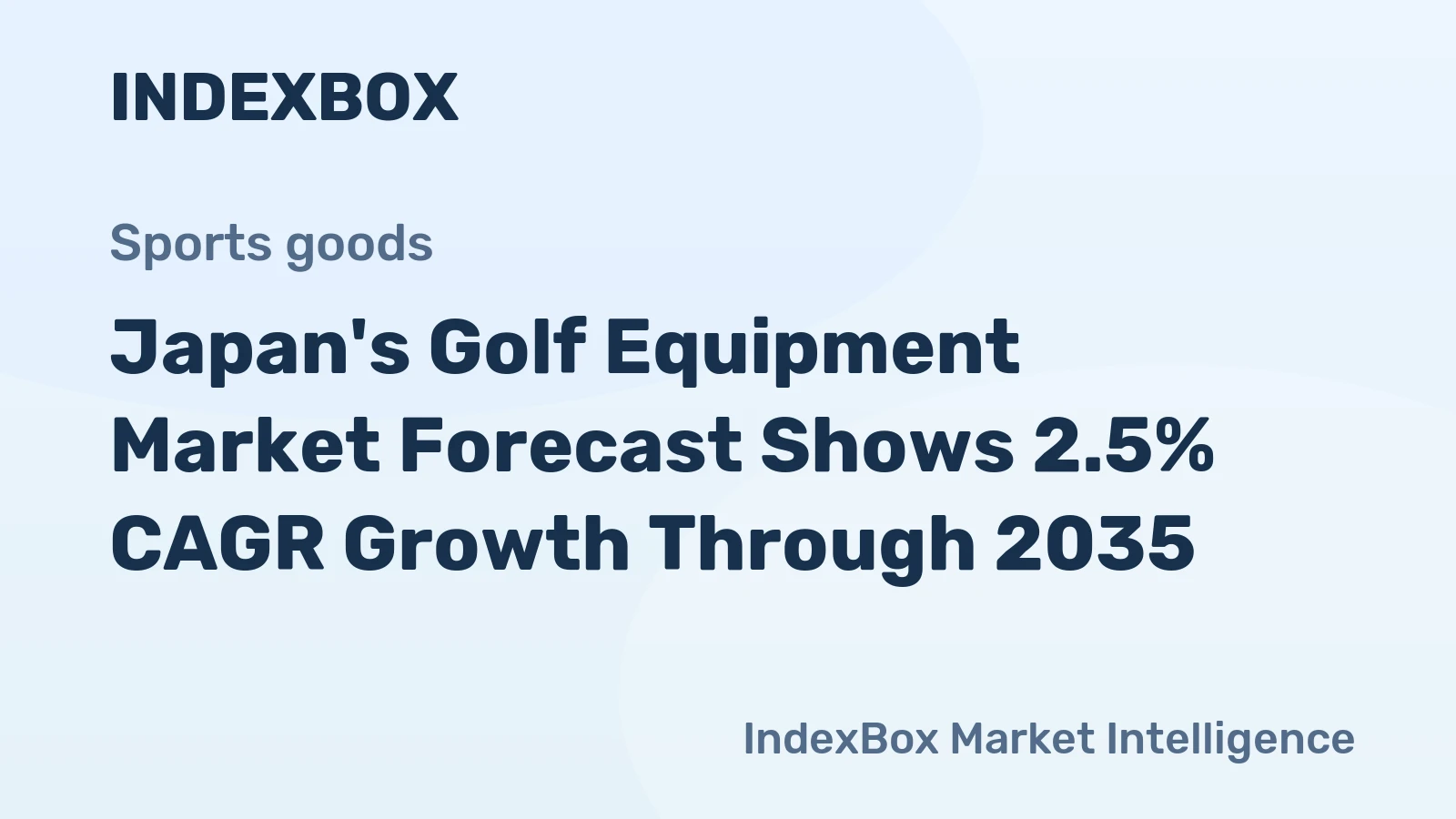 Japan's Golf Equipment Market Forecast Shows 2.5% CAGR Growth Through 2035
