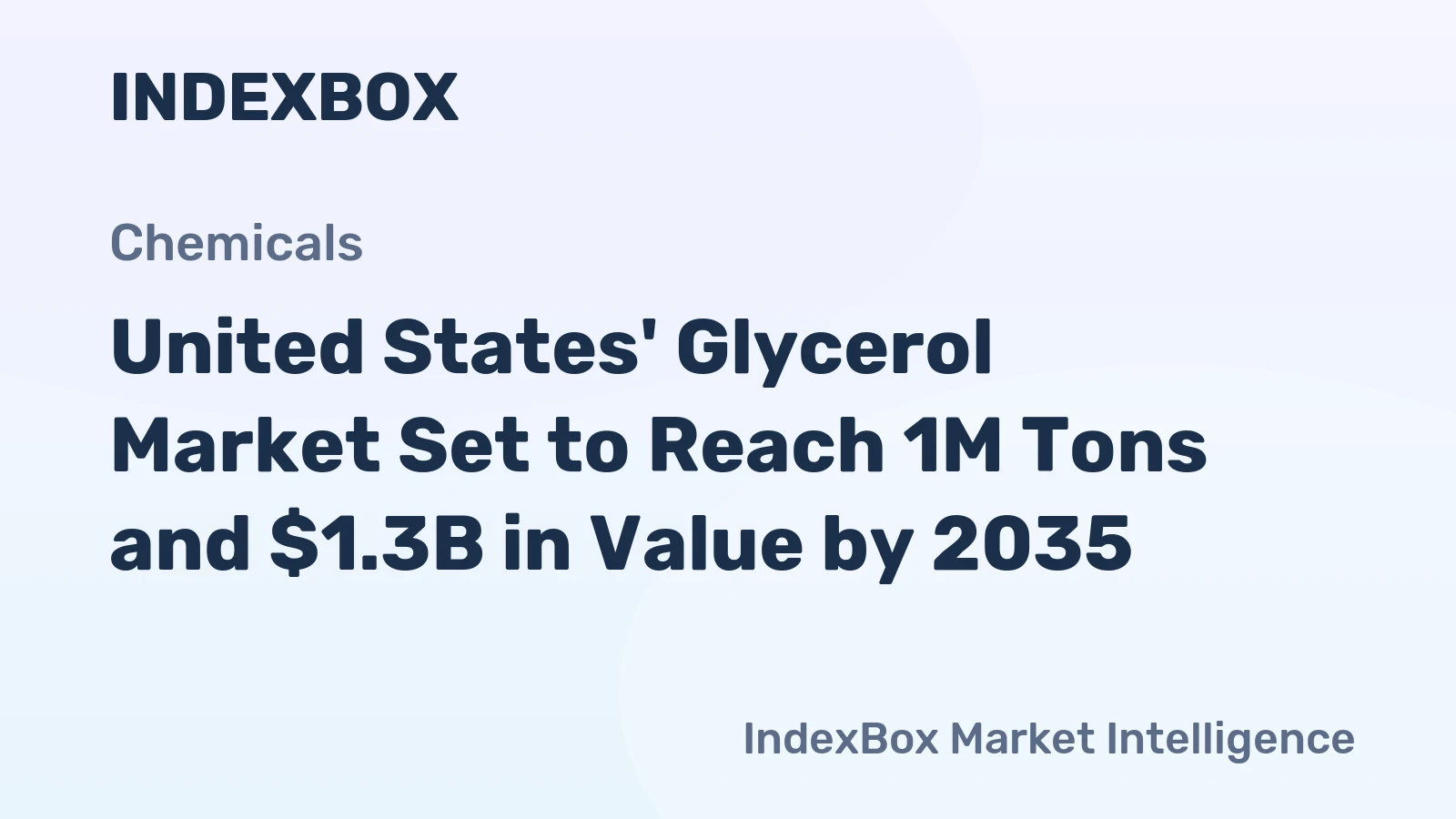 United States' Glycerol Market Set to Reach 1M Tons and $1.3B in Value by 2035