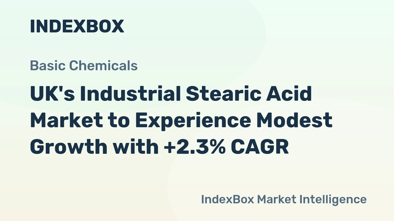 UK's Industrial Stearic Acid Market to Experience Modest Growth with +2.3% CAGR