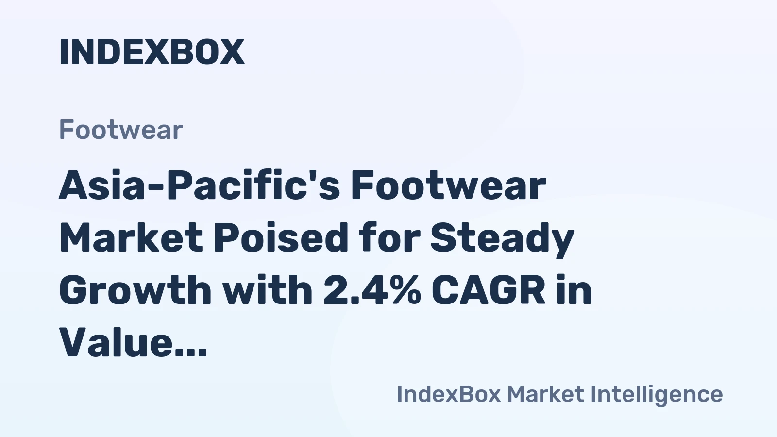Asia-Pacific's Footwear Market Poised for Steady Growth with 2.4% CAGR in Value Through 2035