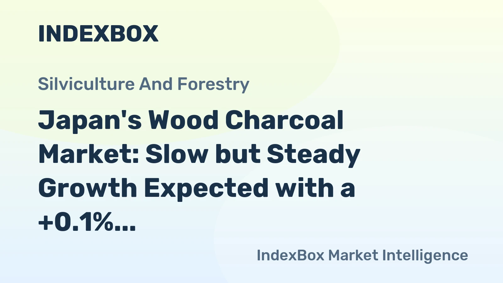 Japan's Wood Charcoal Market: Slow but Steady Growth Expected with a +0.1% CAGR